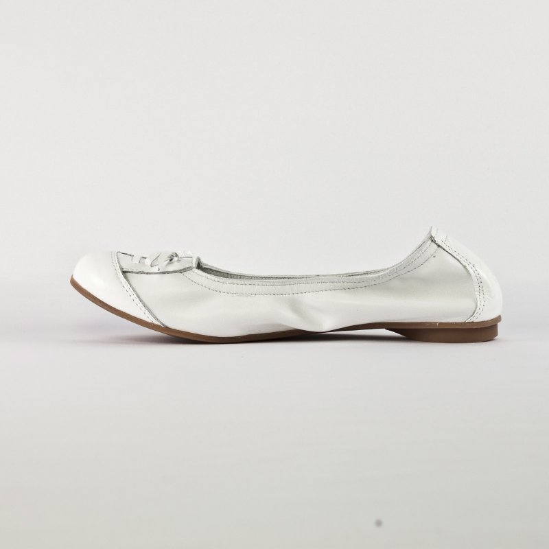 Scarlatine 7262 Blanc | ballerines blanc printemps été - TROIS PAR 3