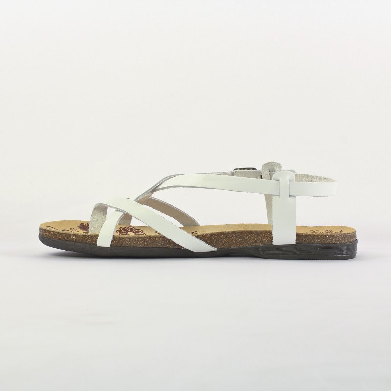 Marila 2002 Blanc | sandales blanc printemps été - TROIS PAR 3