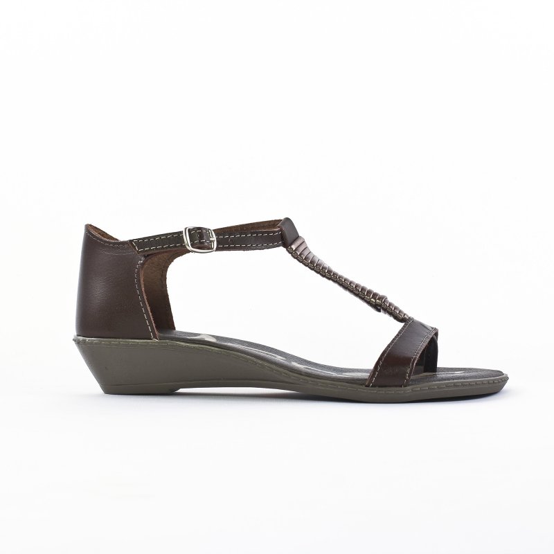 Marila 2039 Marron | sandales marron printemps été - TROIS PAR 3