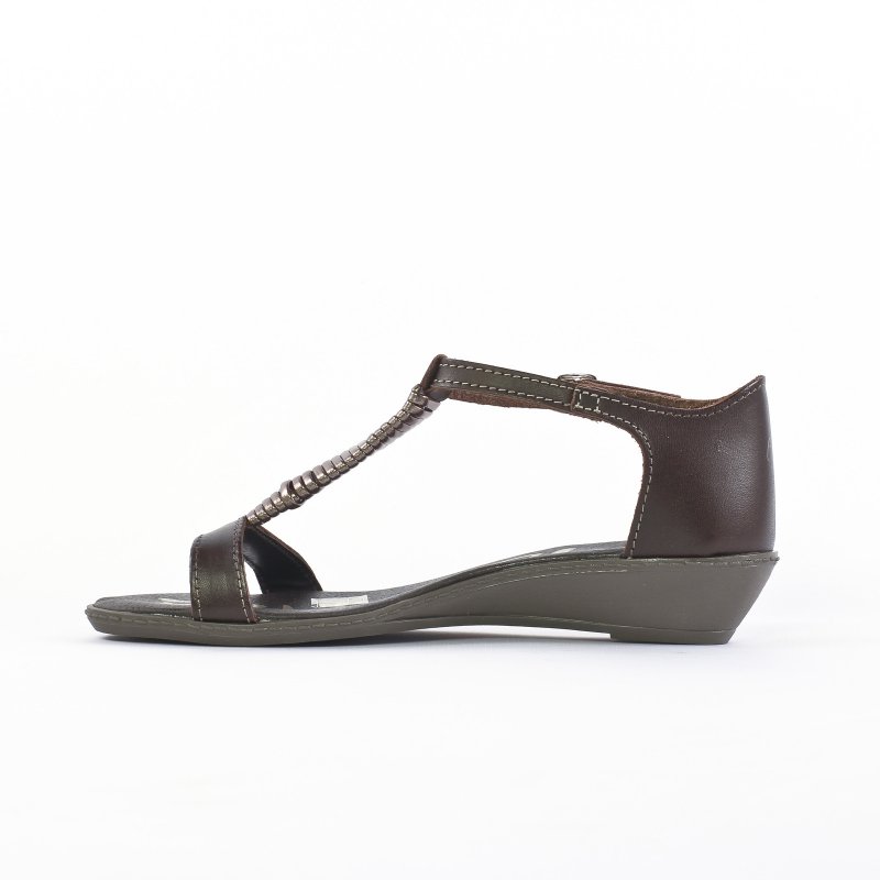 Marila 2039 Marron | sandales marron printemps été - TROIS PAR 3