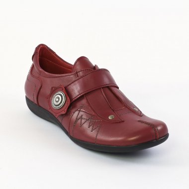 Scarlatine 2131 Rouge | derbys rouge automne hiver chez TROIS PAR 3