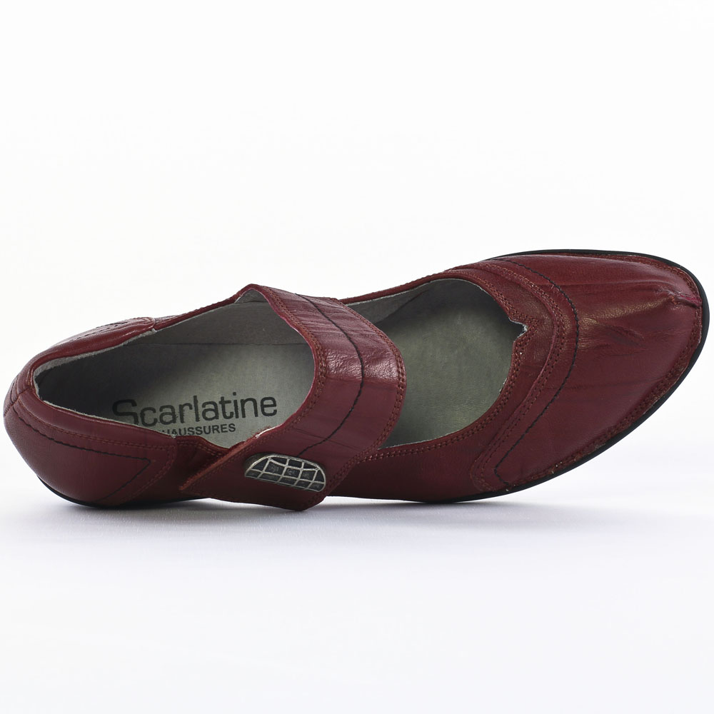 chaussure confort bordeaux