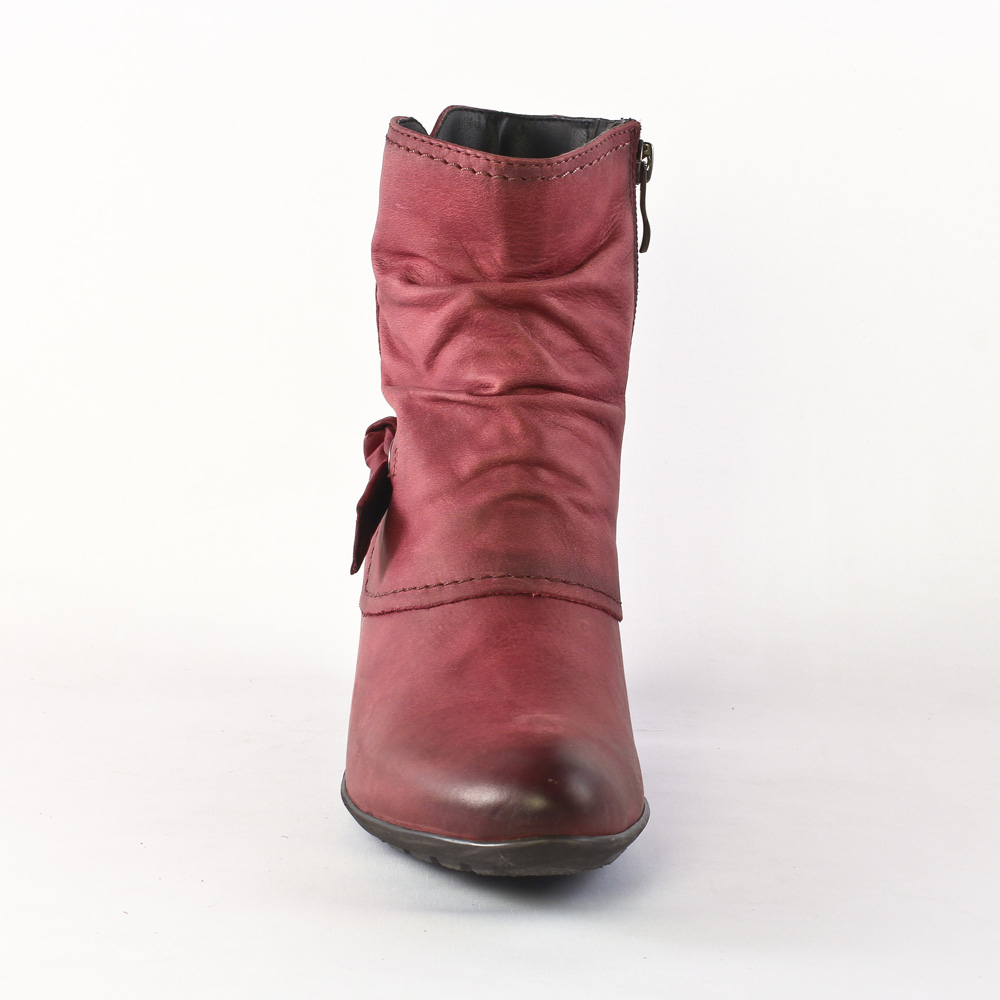 Marco Tozzi 25343 Vino | boots rouge bordeaux automne hiver - TROIS PAR 3