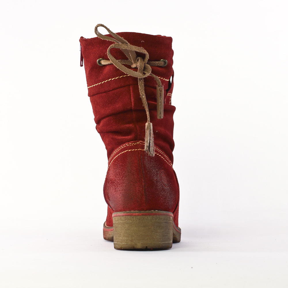 Marco Tozzi 26566 Cranberry | bottillons rouge automne hiver - TROIS PAR 3