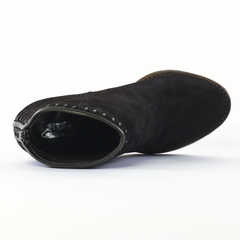 Spm Oakville Black | bottine à talon noir automne hiver - TROIS PAR 3