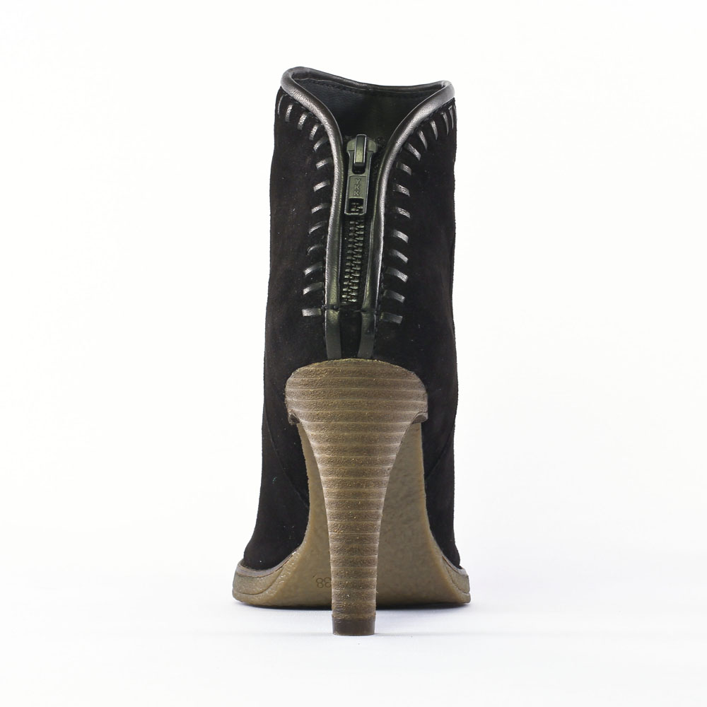 Spm Oakville Black | bottine à talon noir automne hiver - TROIS PAR 3