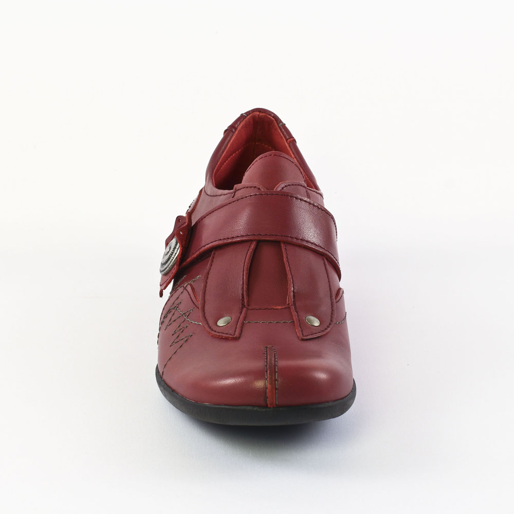 Scarlatine 2131 Rouge | derbys rouge automne hiver chez TROIS PAR 3