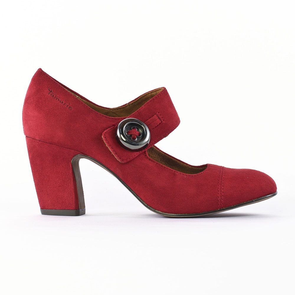 Tamaris 24419 Cranberry | escarpins rouge automne hiver - TROIS PAR 3