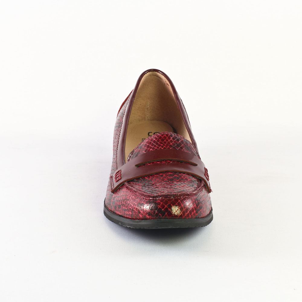Fugitive Quily Stpyt Rouge | mocassins rouge automne hiver - TROIS PAR 3